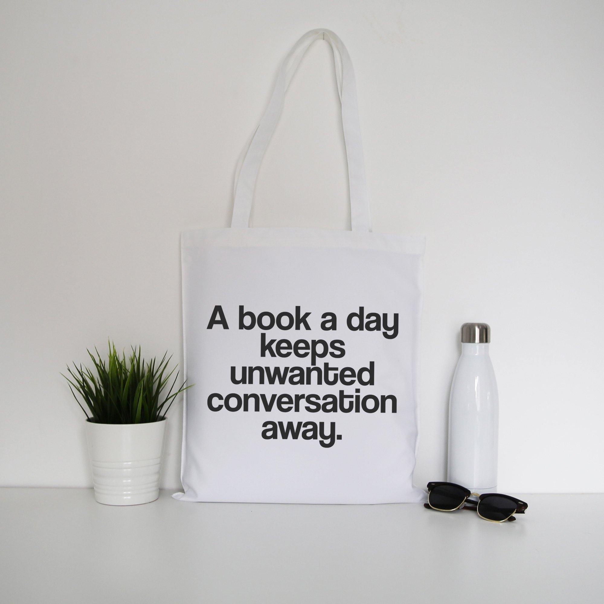 A book a day funny reading tote bag canvas shopping– Graphic Gear