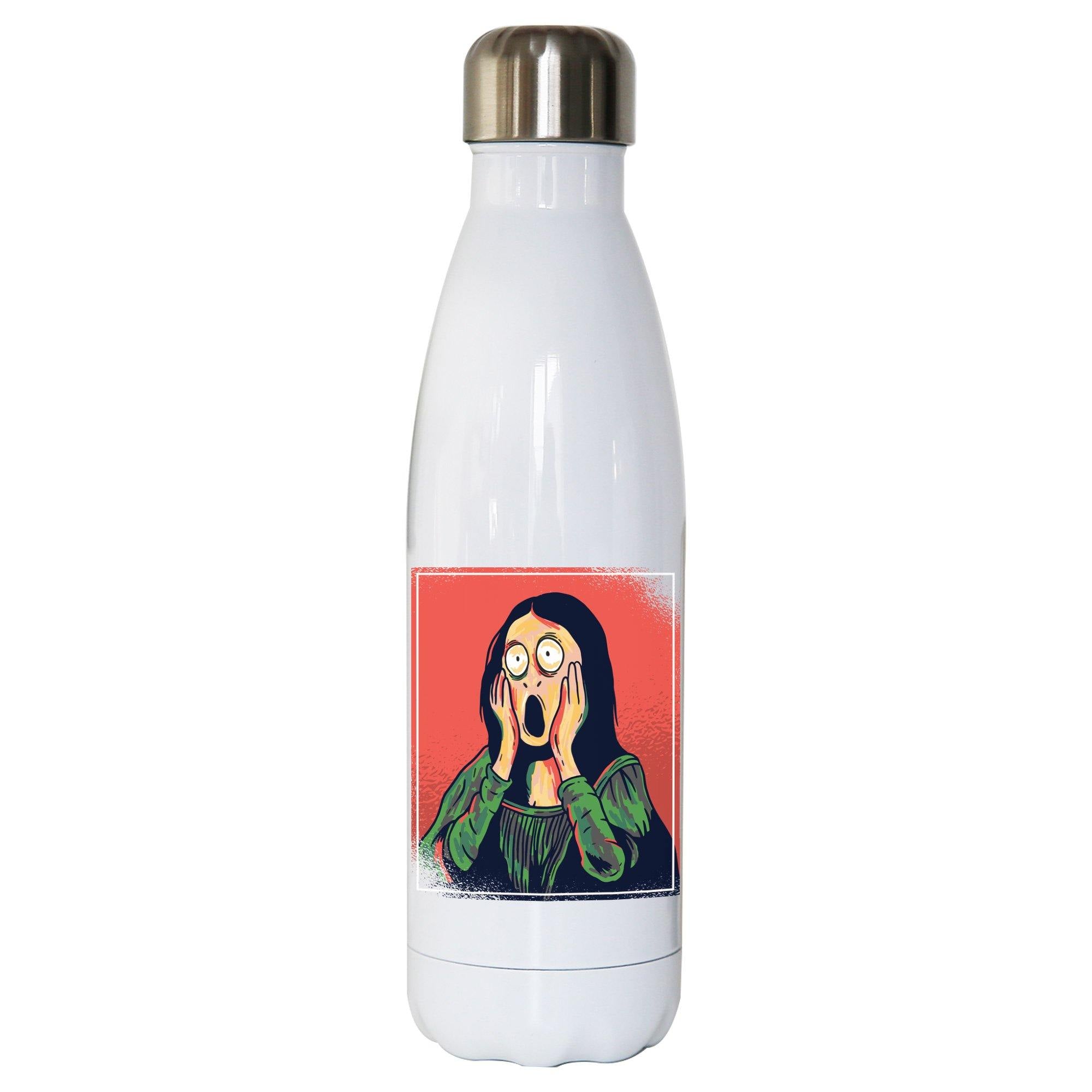Cartoon mona lisa Water bottle stainless steel reusable– Graphic Gear