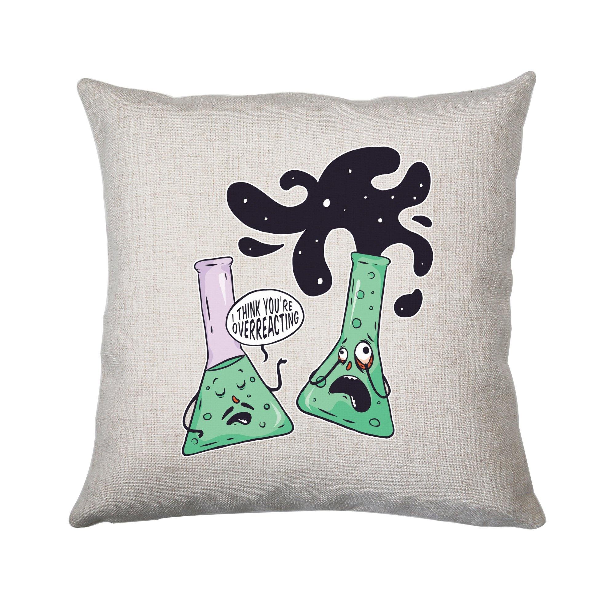 Over reacting funny design cushion cover pillowcase linen home decor ...