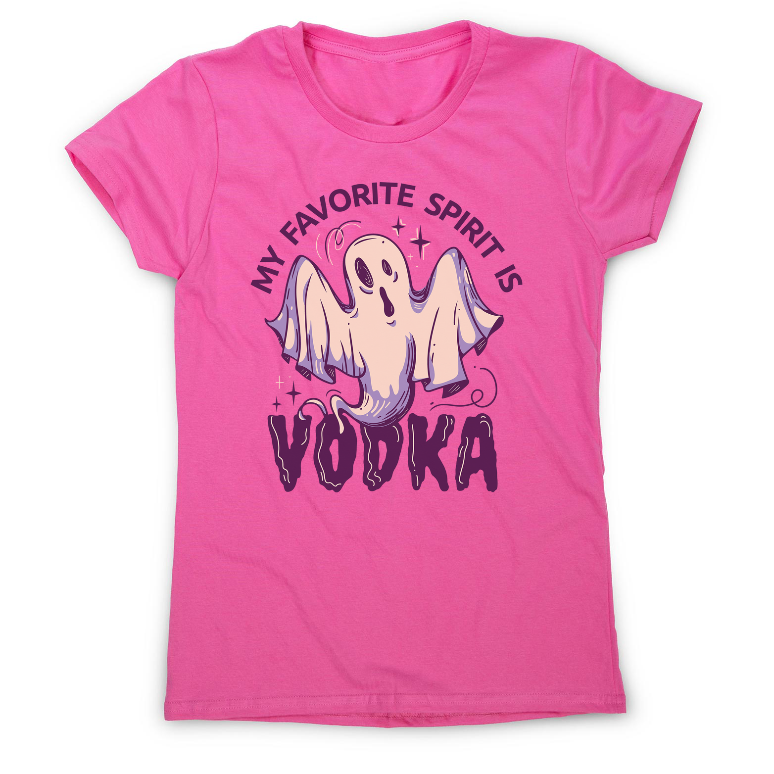 Drunk spirit ghost cartoon women's t-shirt– Graphic Gear