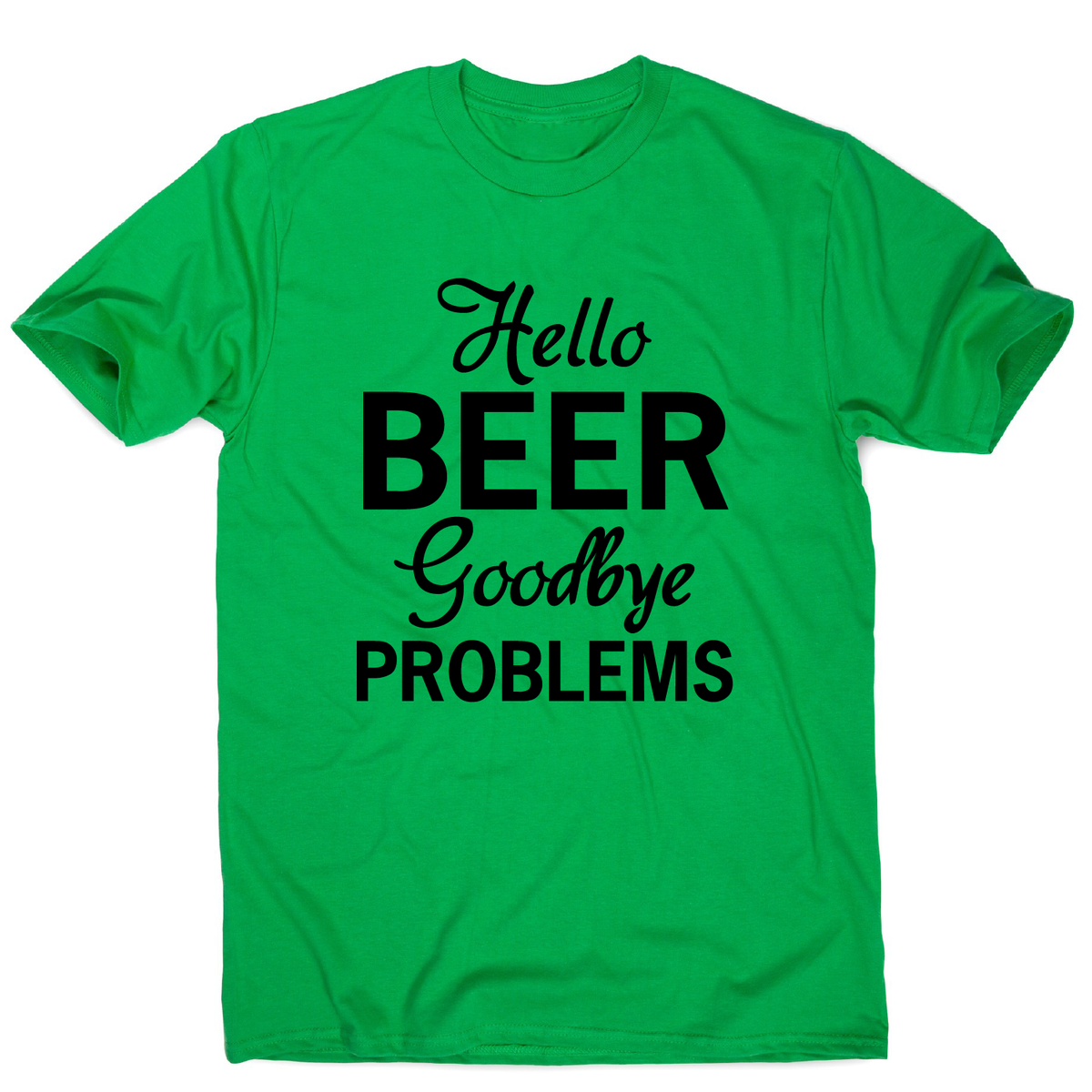 hello beer goodbye - funny drinking t-shirt men's– Graphic Gear